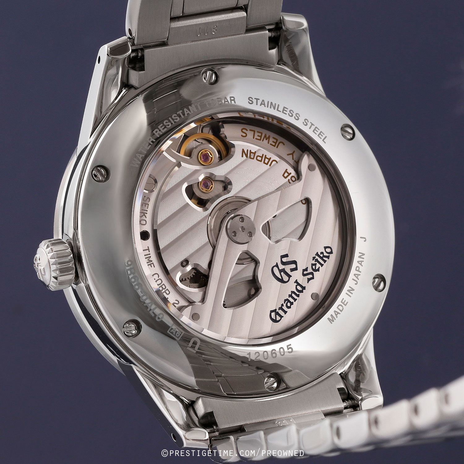 Pre-owned Grand Seiko Elegance Spring Drive GMT 40.2mm sbge271 Autumn Kanro